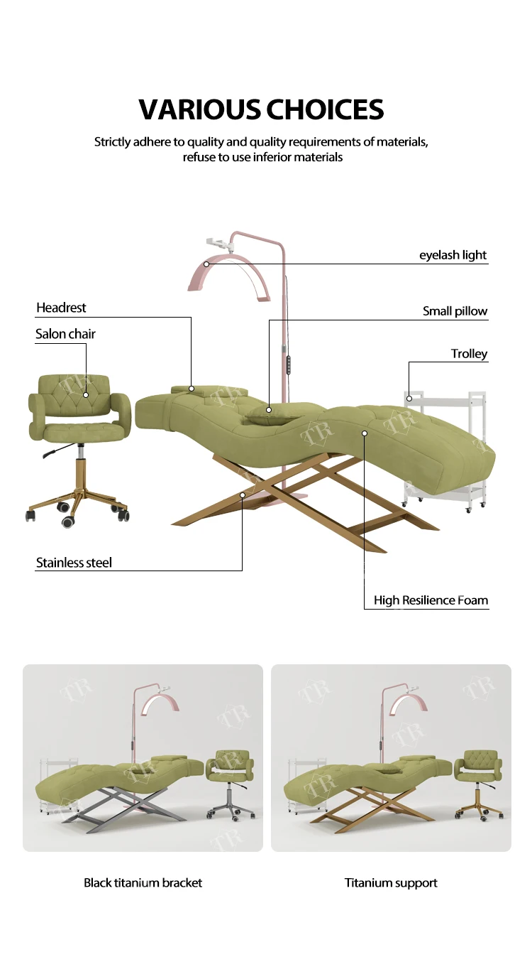 Turri Aesthetic Lash Bed Furniture Set Tables And Beds For Eyelashes ...