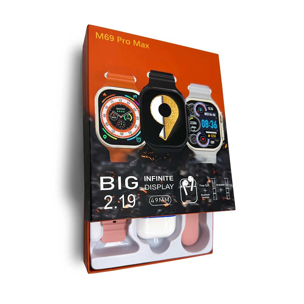 2023 New M69 Pro Max Smart Watch Series 9 Smartwatch Montre Relogio ...