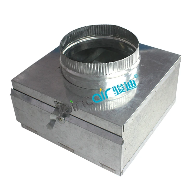HVAC Galvanized Steel Duct Plenum Box with Filter Screen