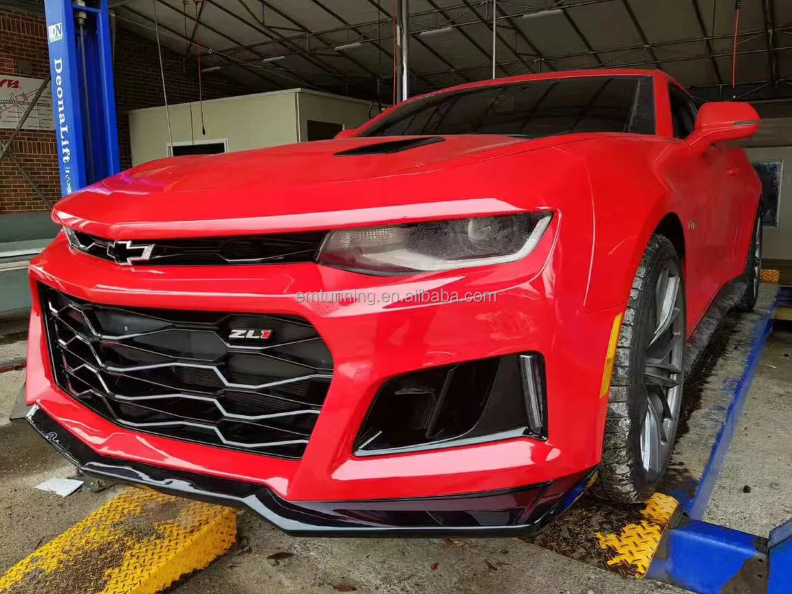 2017 Chevrolet Camaro ZL1 Style Body Kit - Front Bumper & Hood Spoiler