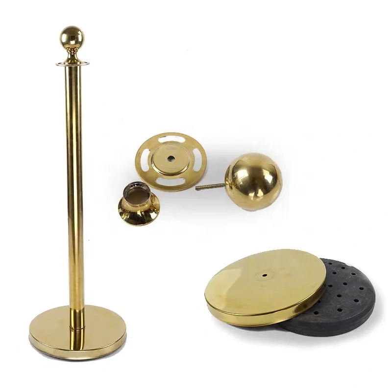 Alibaba.com: Luxury stainless steel rope queue pole, round isolation ...
