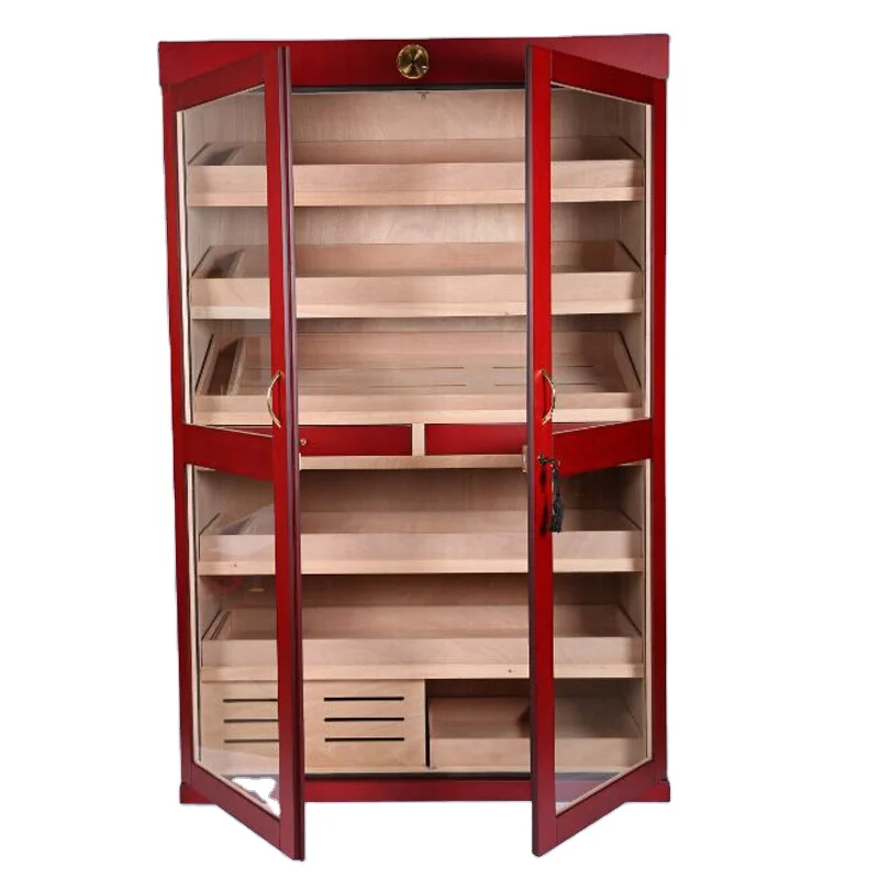 Large Capacity Double Door Storage 4000 Cigar Spanish Cedar Wood Trays ...