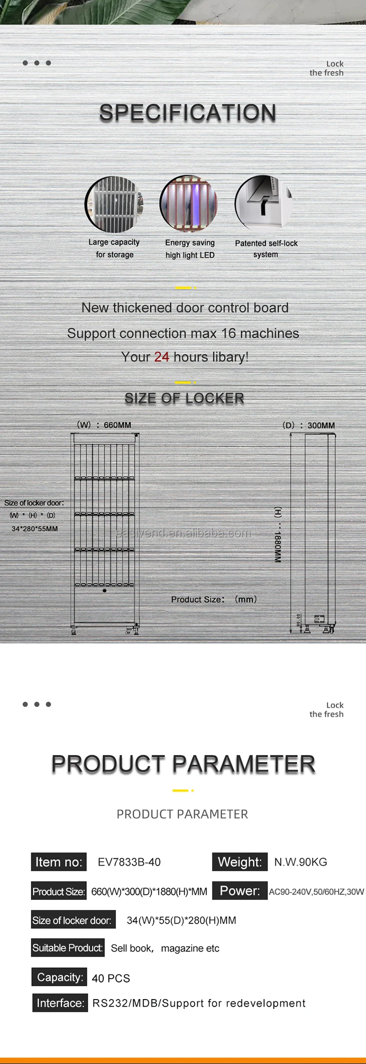 Book Magazine Note Vending Machine Locker Vending Machine
