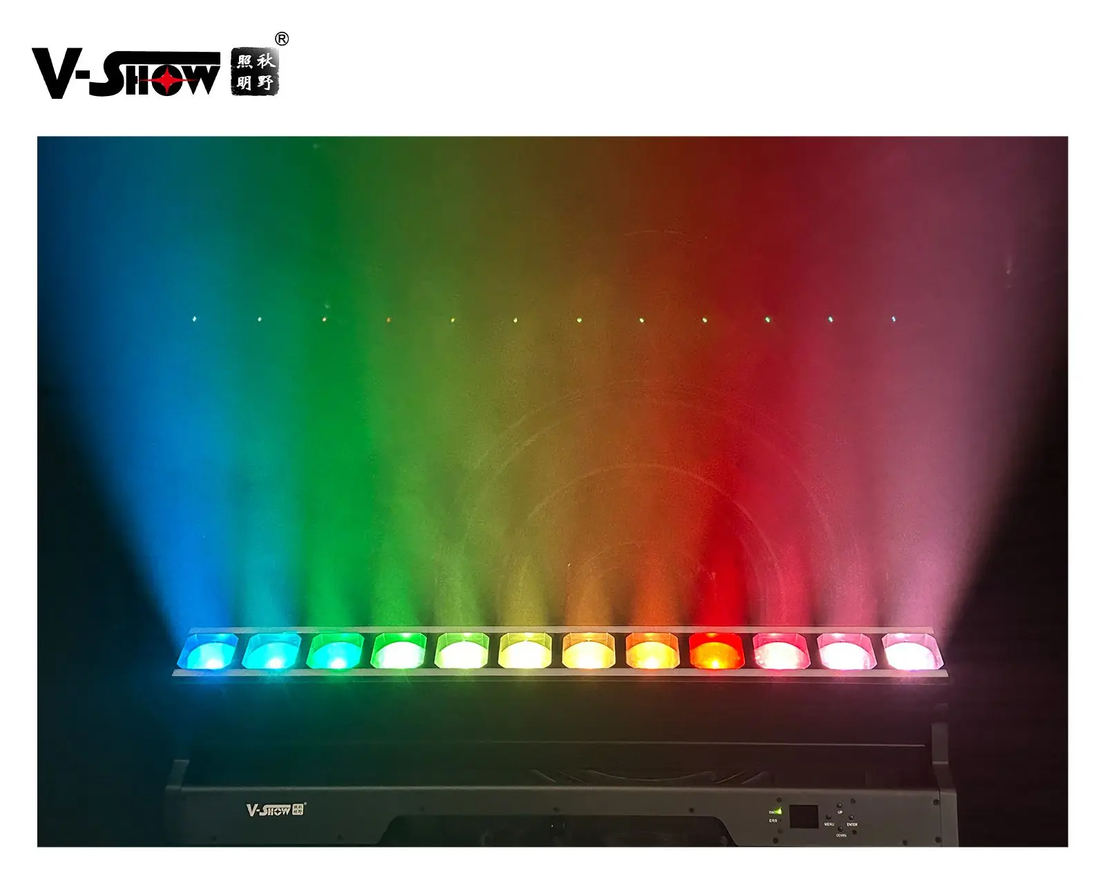 V-show Moving Bar Zoom With Strobe Lines 12x40w Rgbw 4 In 1 Led Moving ...