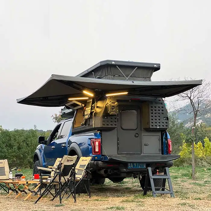 4X4 Slide On Pickup Camper Truck Shell Mid Size Truck Bed Camper Shell ...