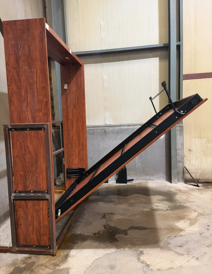 Murphy Bed System Spring Mechanism Space Saving Furniture Vertical ...