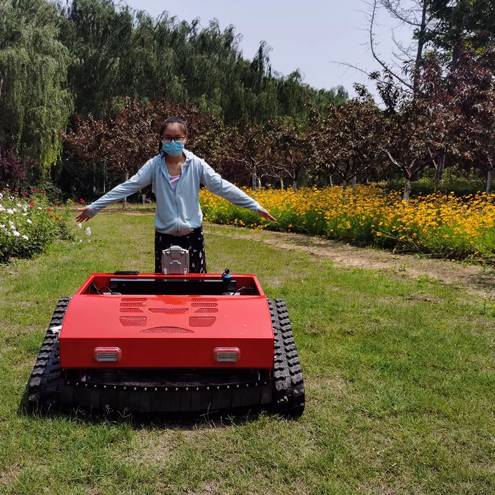 Crawler Remote Control Grass Cutter - Efficient Lawn Mower