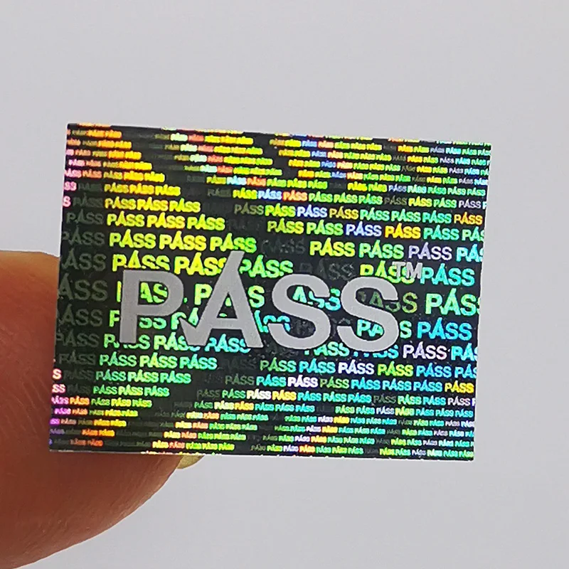 Custom 2D/3D Printing Pass Hologram Sticker - VOID Holographic PASS ...