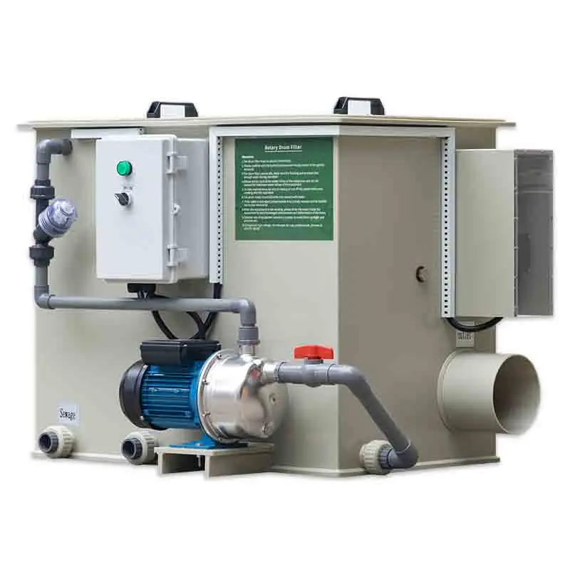 Qihangras Rotary Drum Filter - 30m3/h Aquaculture Solution