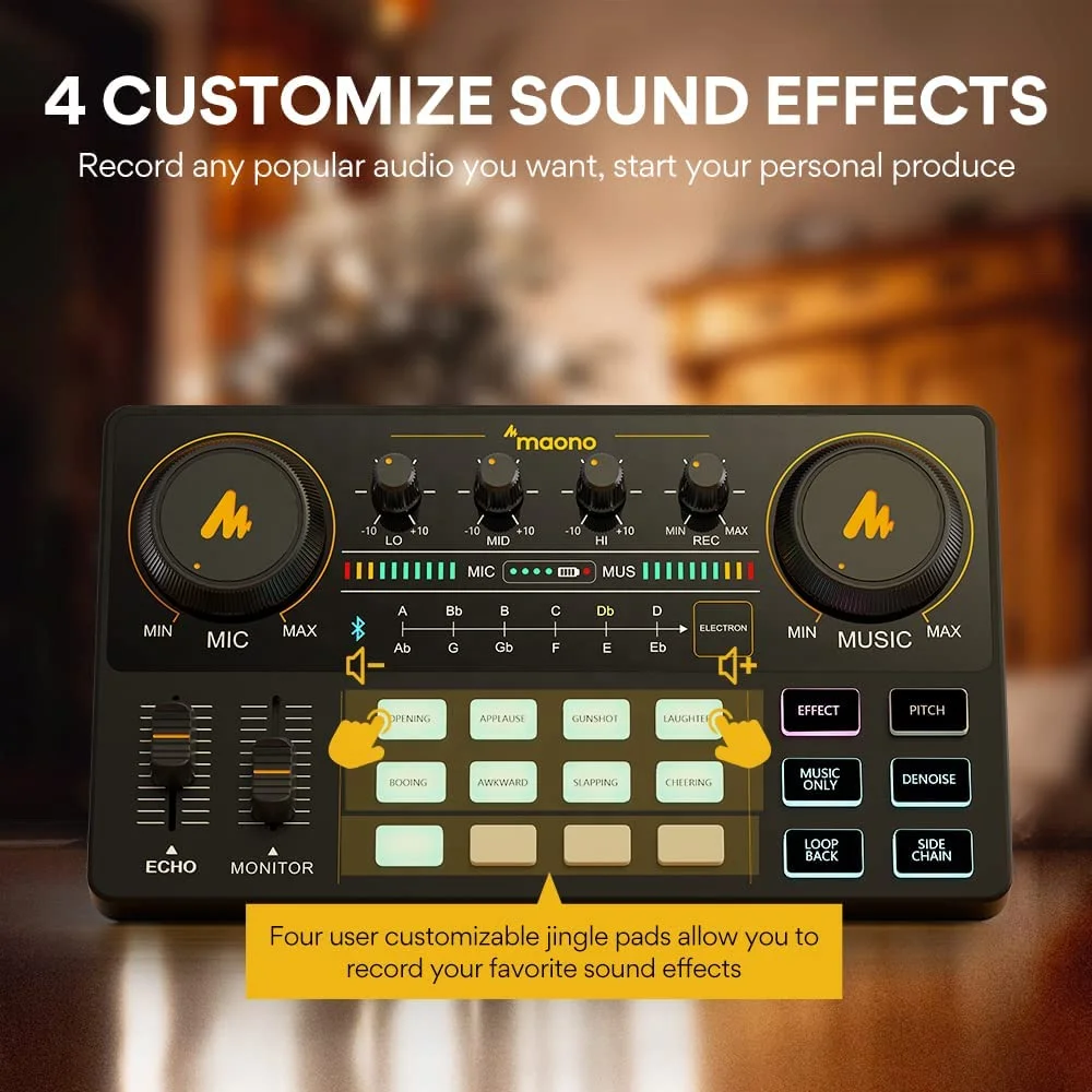 Alibaba.com: MANOCASTER Live Sound Card Audio Interface with Condenser ...