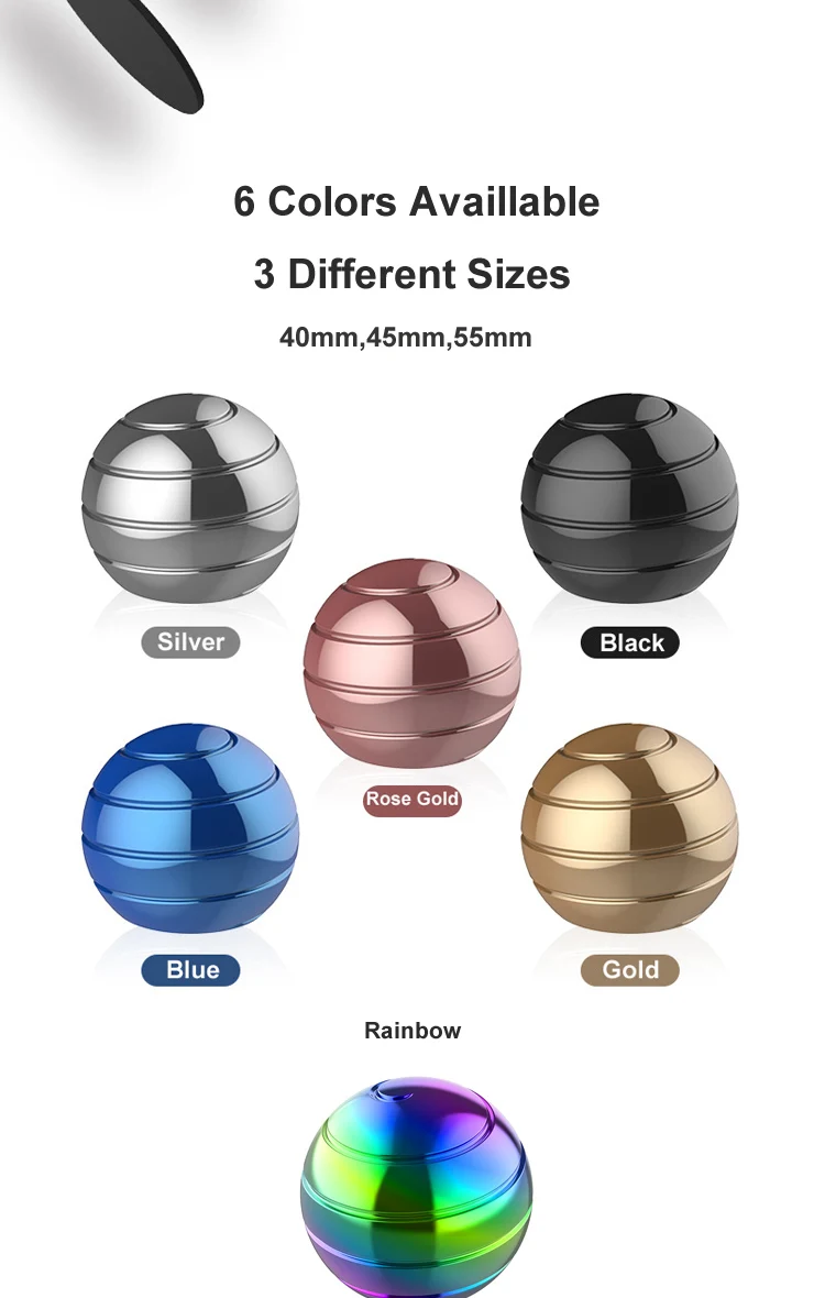 Aluminum Alloy Fidget Spinner Toy For Stress Relief - Oem