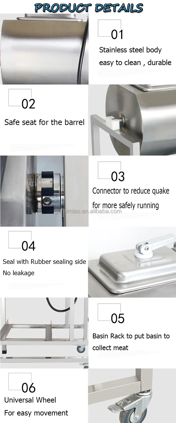 Heavy Duty Chicken Marinator Machine Meat Marinator Machine For Home ...