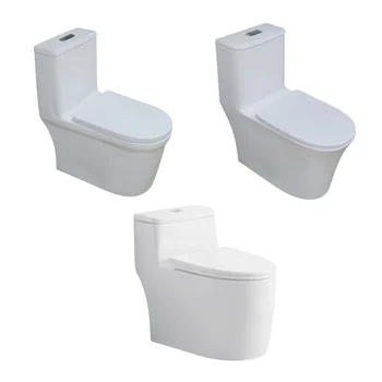 China Bathroom Water Closet One Piece Toilet Bowls Jet Tornado Rimless ...