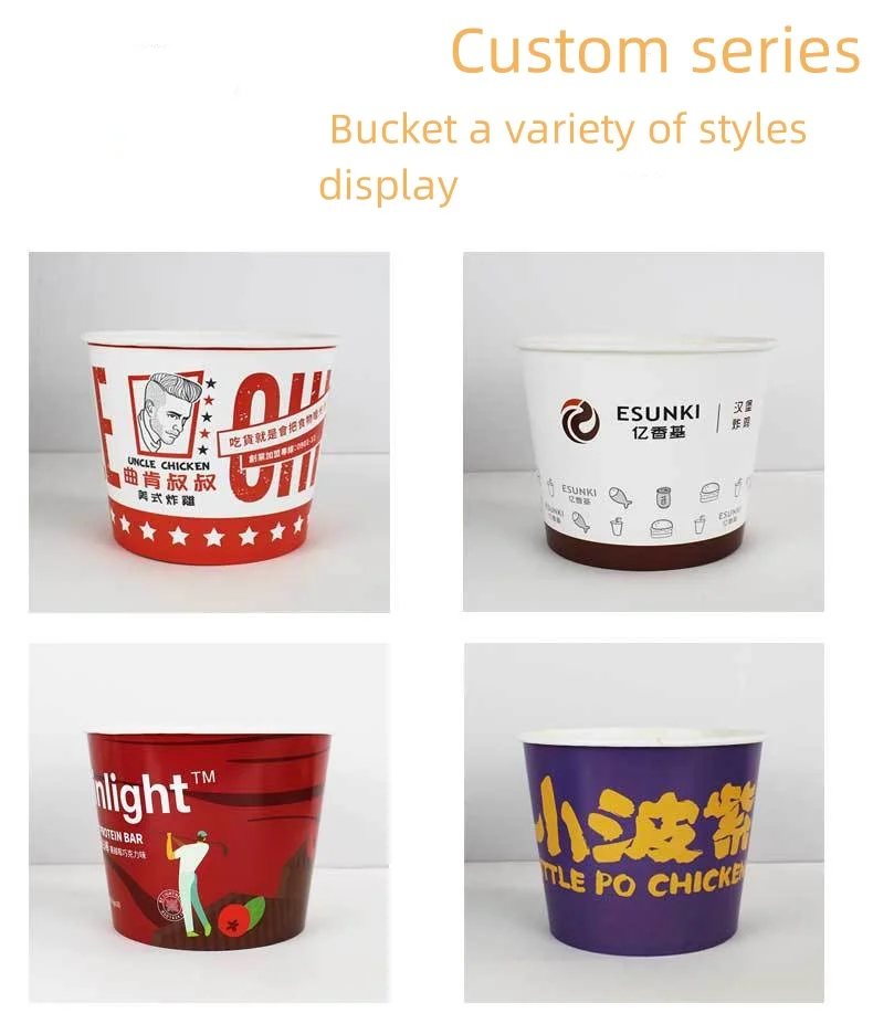 Movie Popcorn Bucket Pla Popcorn Bucket Animated /fried Chicken Bucket ...