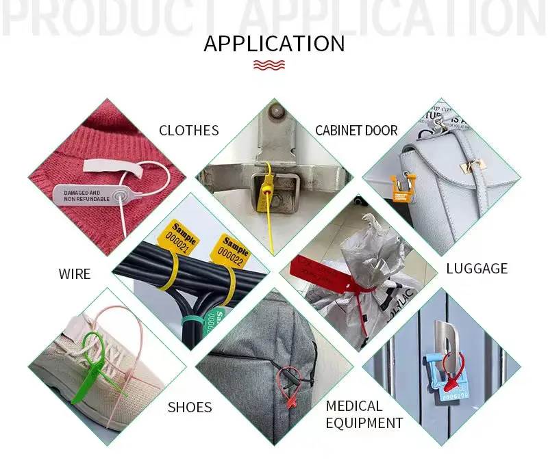 Plastic Container Nylon Security Seal Plastic Strap Lock Seal For ...