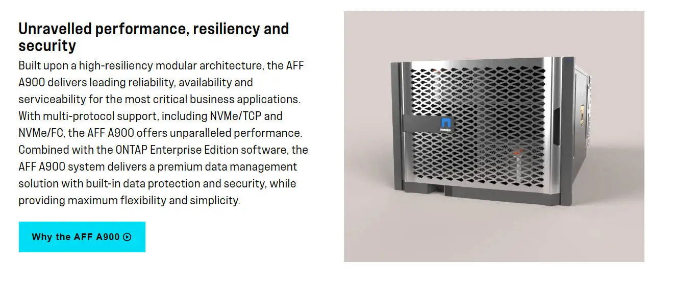 New & Original Netapp Aff A Series Aff A900 Cloud-connected All-flash ...