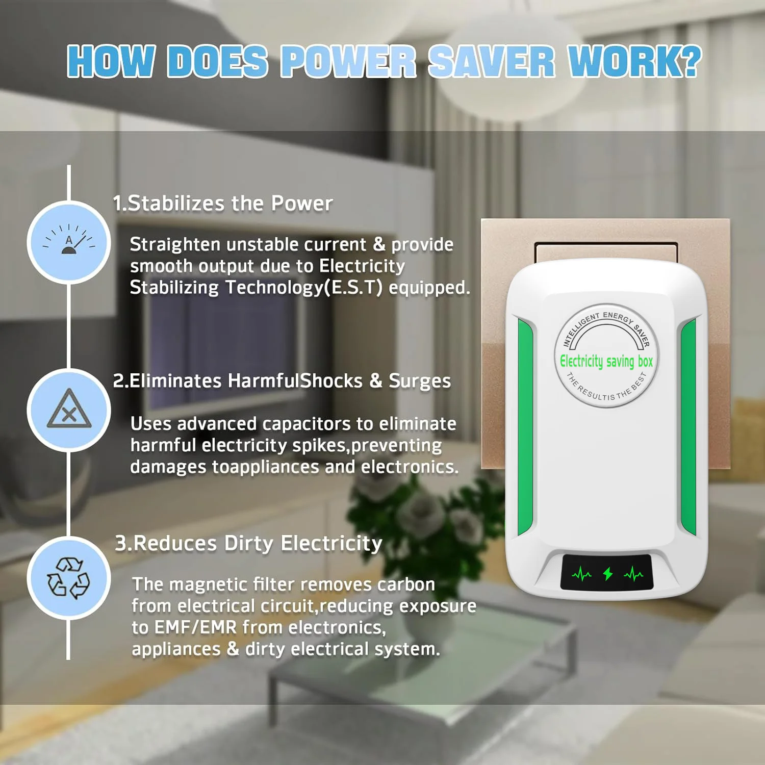 Energy Saving Power Saver - Efficient Electricity Box