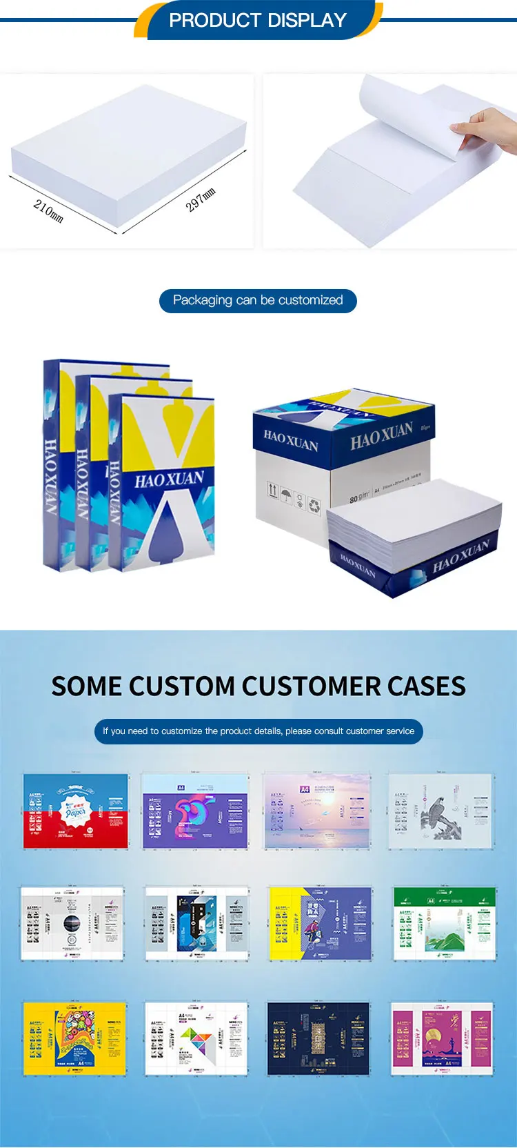 Double A A4 Paper Grade A Printing Paper 500 Sheets/ream High Quality ...