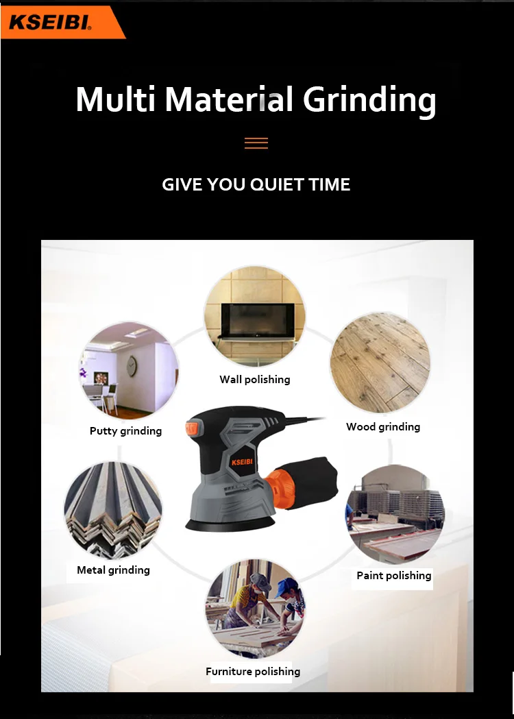 KSEIBI Random Orbit Sander Professional Electric Polishing Machine ...