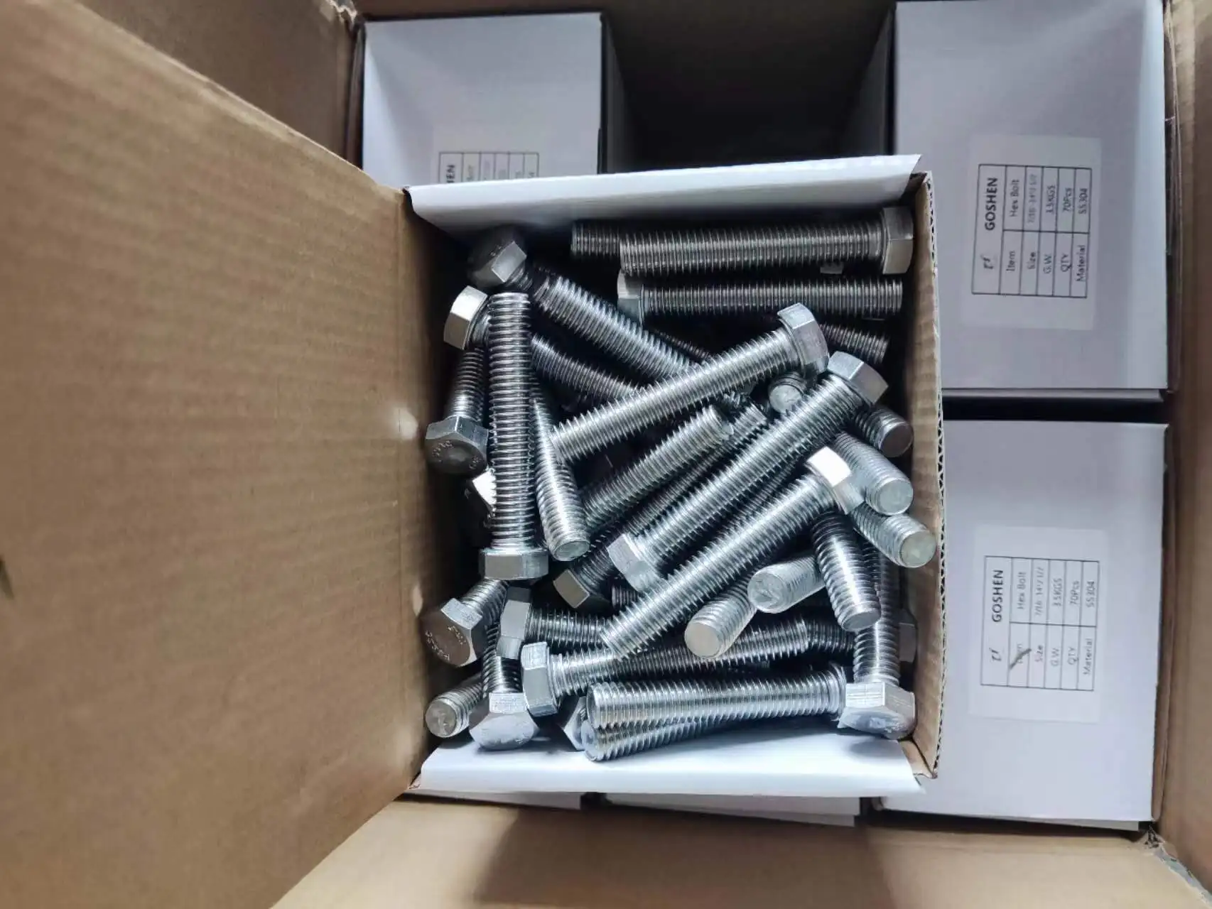 Din931 Hex Bolts Stainless Steel Hex Half Thread Bolt With High Quality ...