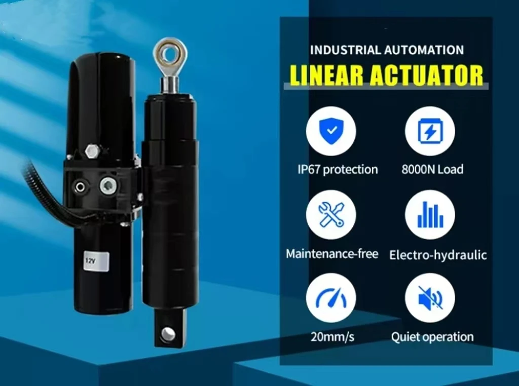 Electric Hydraulic Actuator 24v Customized Stroke 300mm - Buy Hydraulic ...