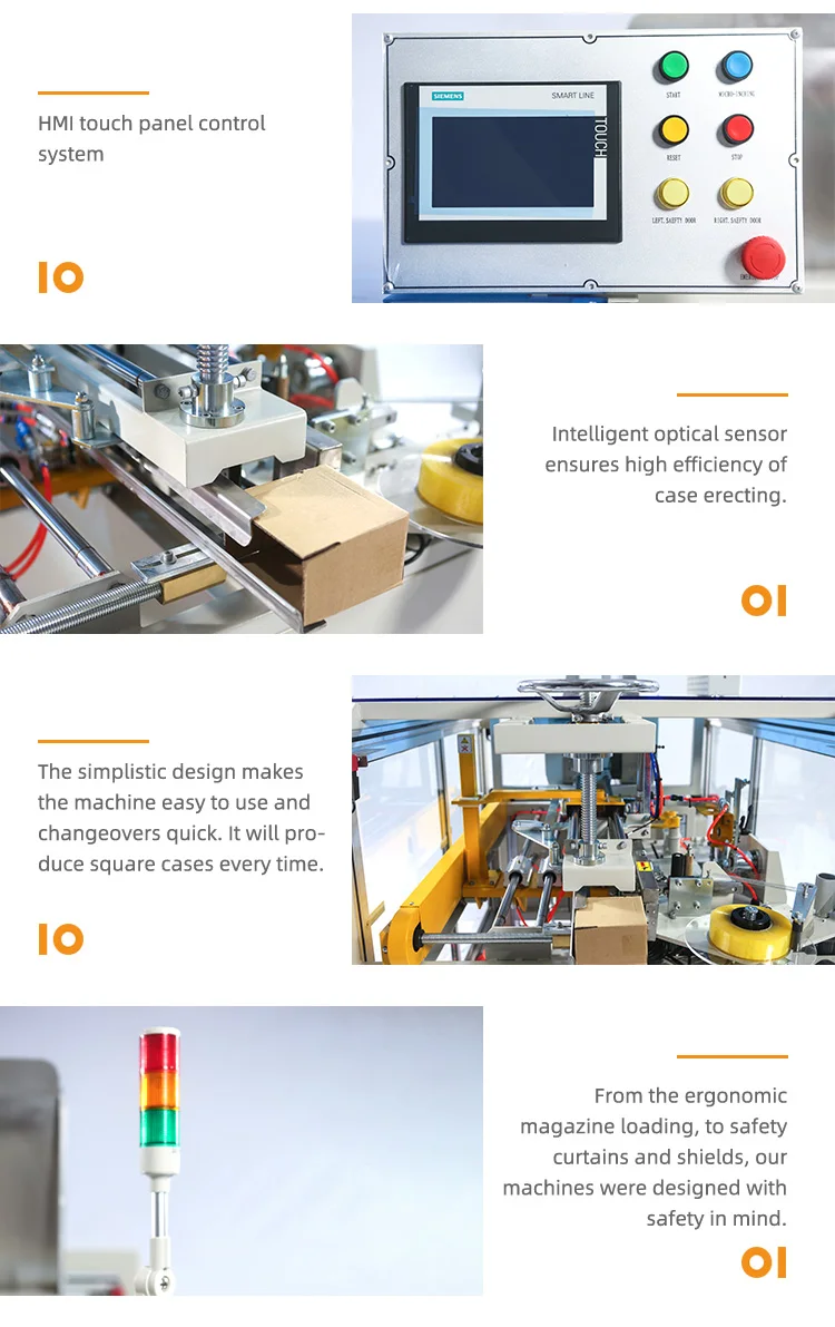Case Packer - Automatic Carton Opening Machine for Food & Beverage
