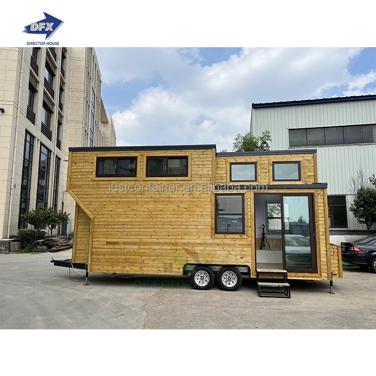 20ft Tiny House On Wheels Trailer Container Homes Prefab Kit Luxury ...