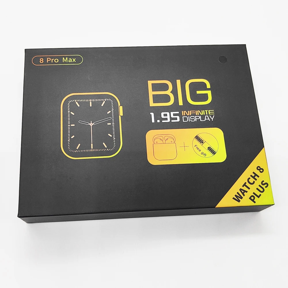 Factory 8 Pro Max Smartwatch 2 In 1 With Earphone 1.95 Inch Sports ...