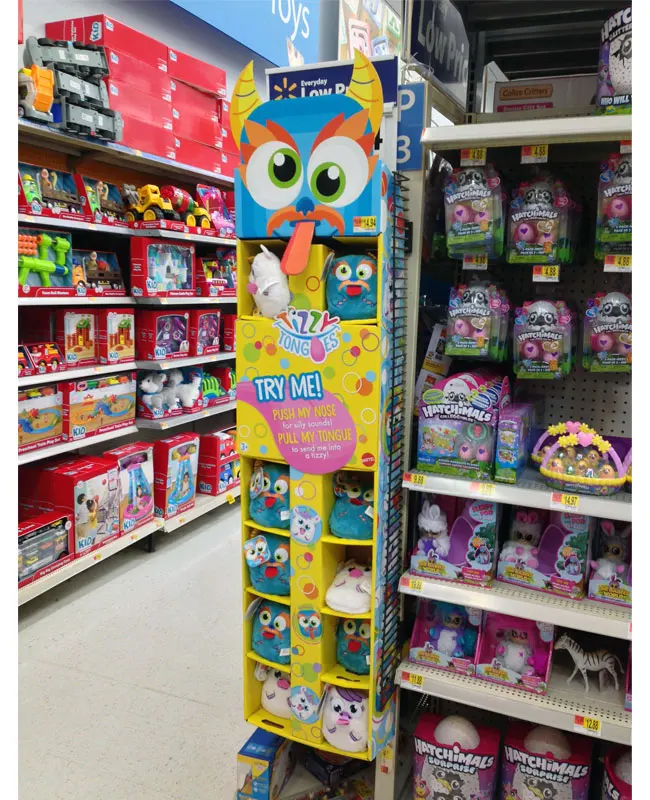 Custom Retail Pos Toy Store Kids Cardboard Floor Funko Pop Product Rack ...