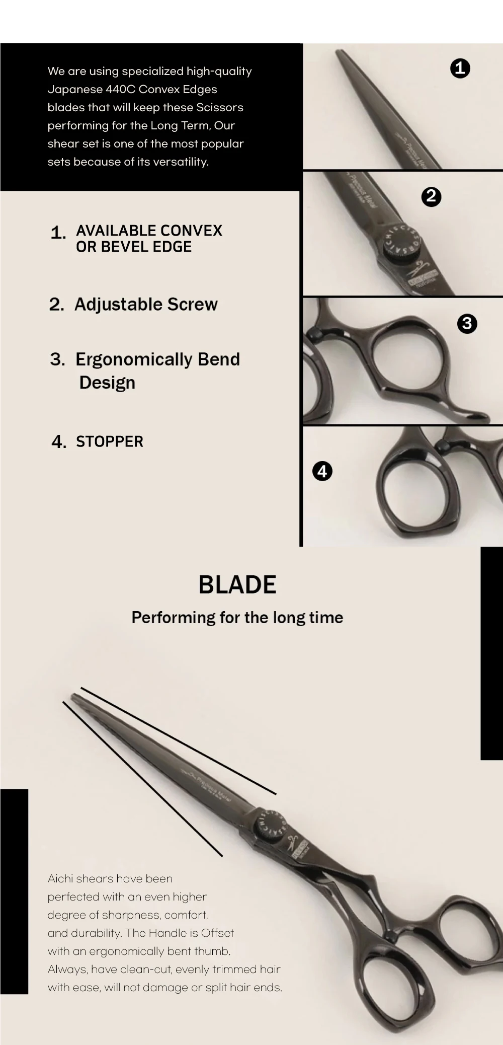 Cut Hair Clipper Razor Hair Scissor Set Home Use Hairdressing Scissors ...