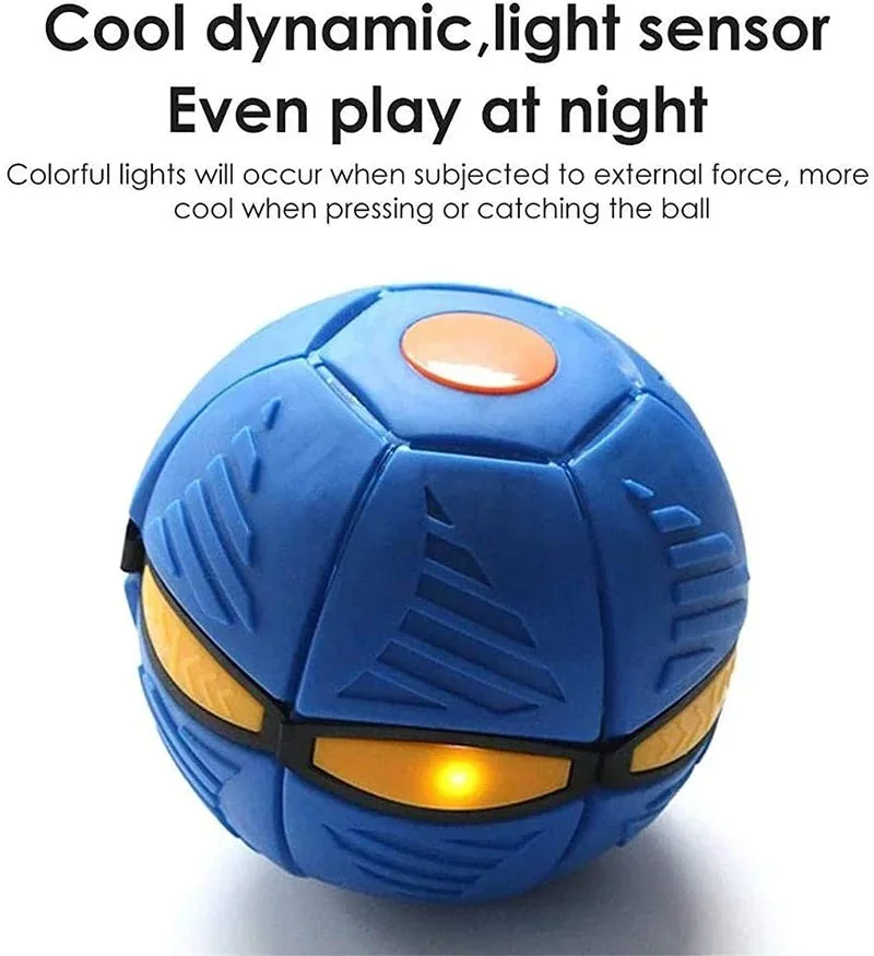 Flying Soccer Ball Magic Deformation Ufo With Led Light Flying Toys ...