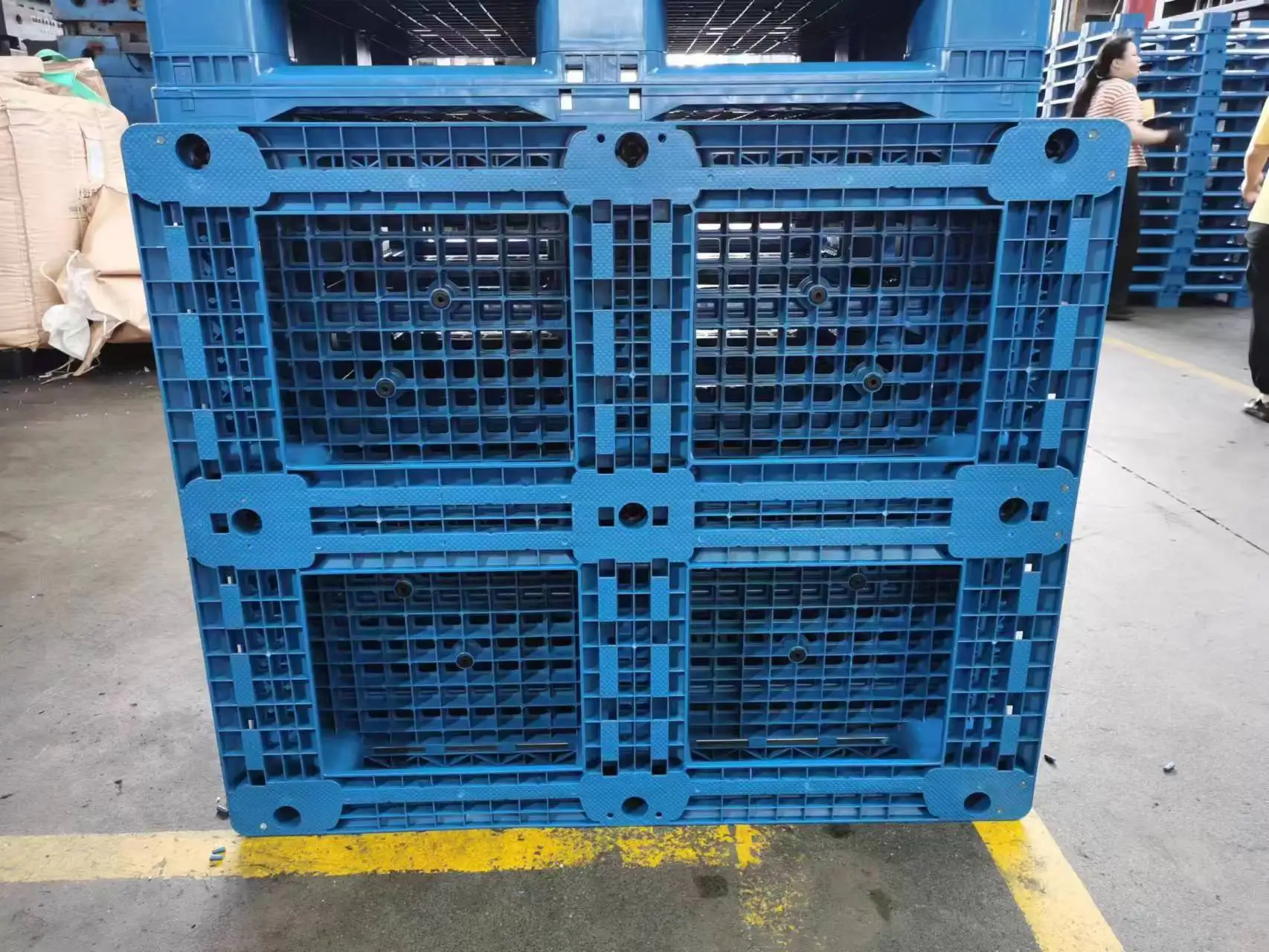 Heavy Duty Food Grade Plastic Pallets for Warehouse Storage