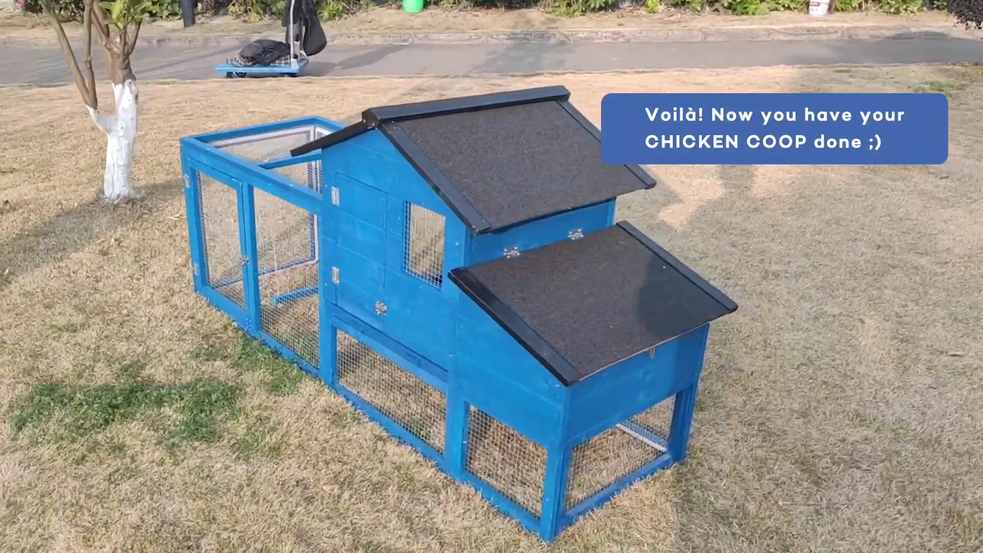 Chicken Run Luxury Extra Large Cage Chicken Coop Wooden Hen House ...