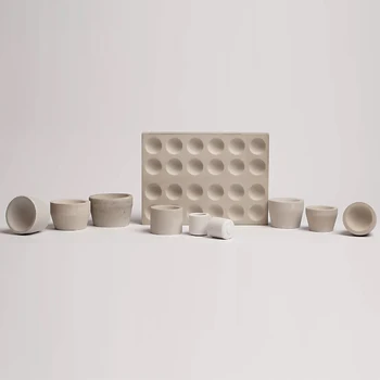 6a 7a 8a Magnesite Fire Clay Assay Cupels For Gold Assaying - Buy Fire ...