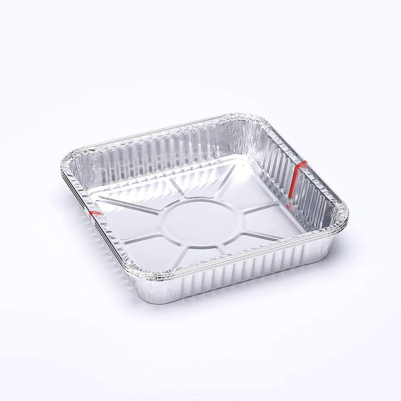 Disposable 8x8 Inch Square Aluminium Foil Takeaway Containers/pan /tray ...