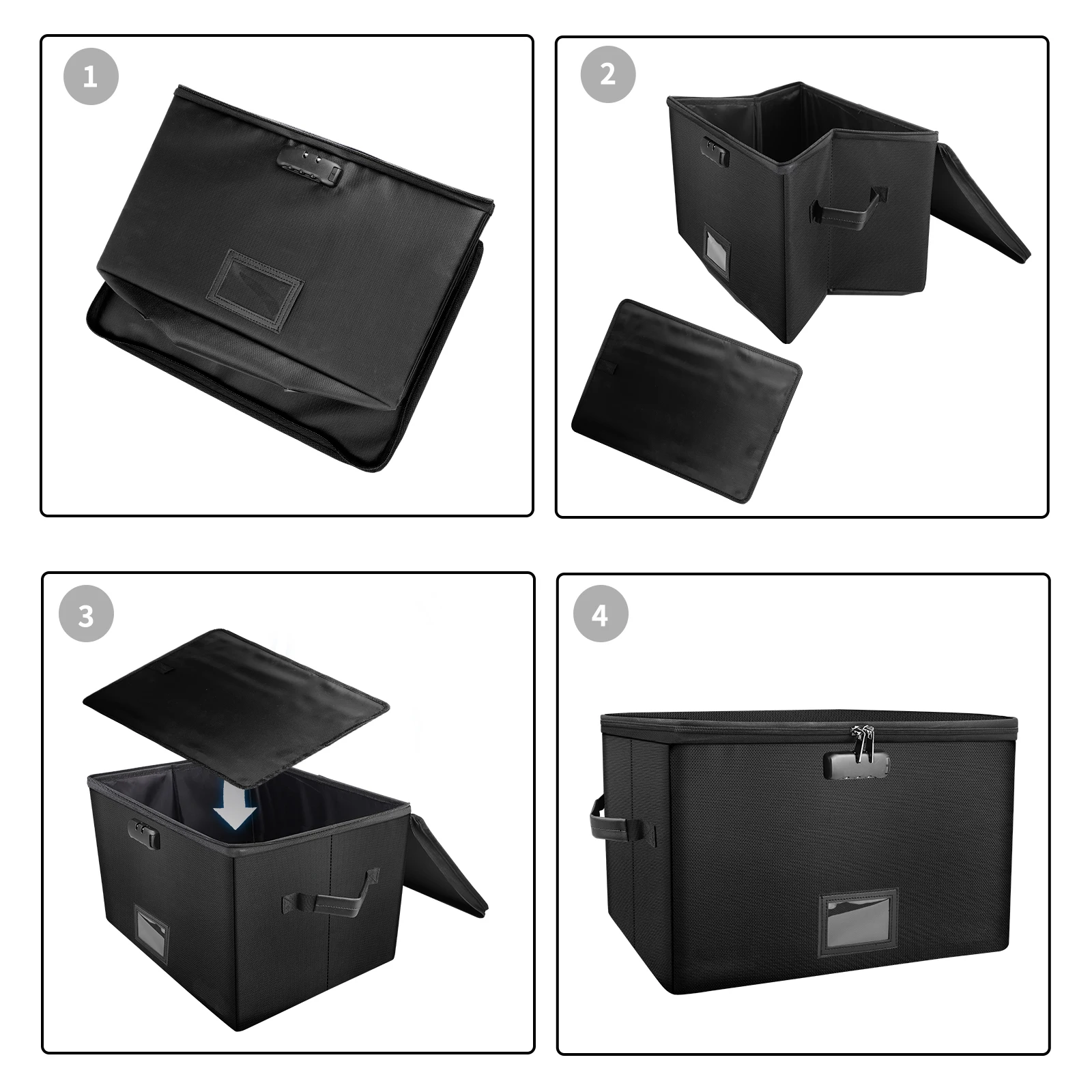 YIHUAXING Custom Hanging File Folder Case Lockable Fireproof Document ...