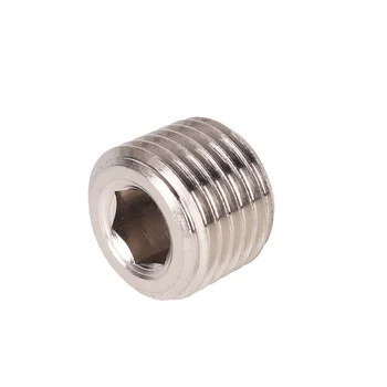 Tty-dt 1/4 1/8 Pt Conical Thread Brass Hexagon Socket Screw Plugs Pipe ...