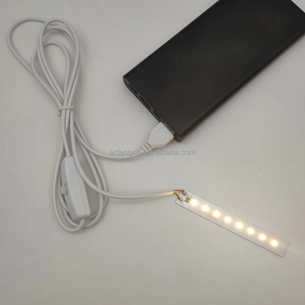 Custom LED Strip Night Light - Warm White, USB Powered