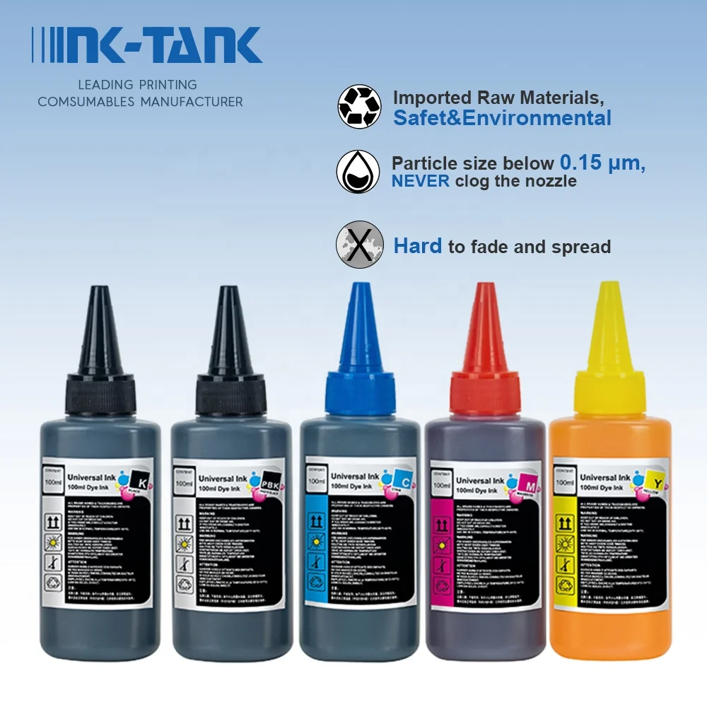 INK-TANK 100ml Universal Dye Ink - Eco-Friendly & High Quality