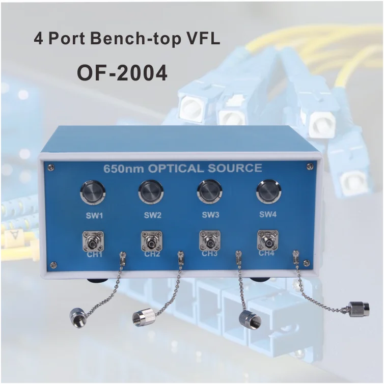 Neofibo Vfl-4c Light Source Cable Optical Power Meter And Power Source ...