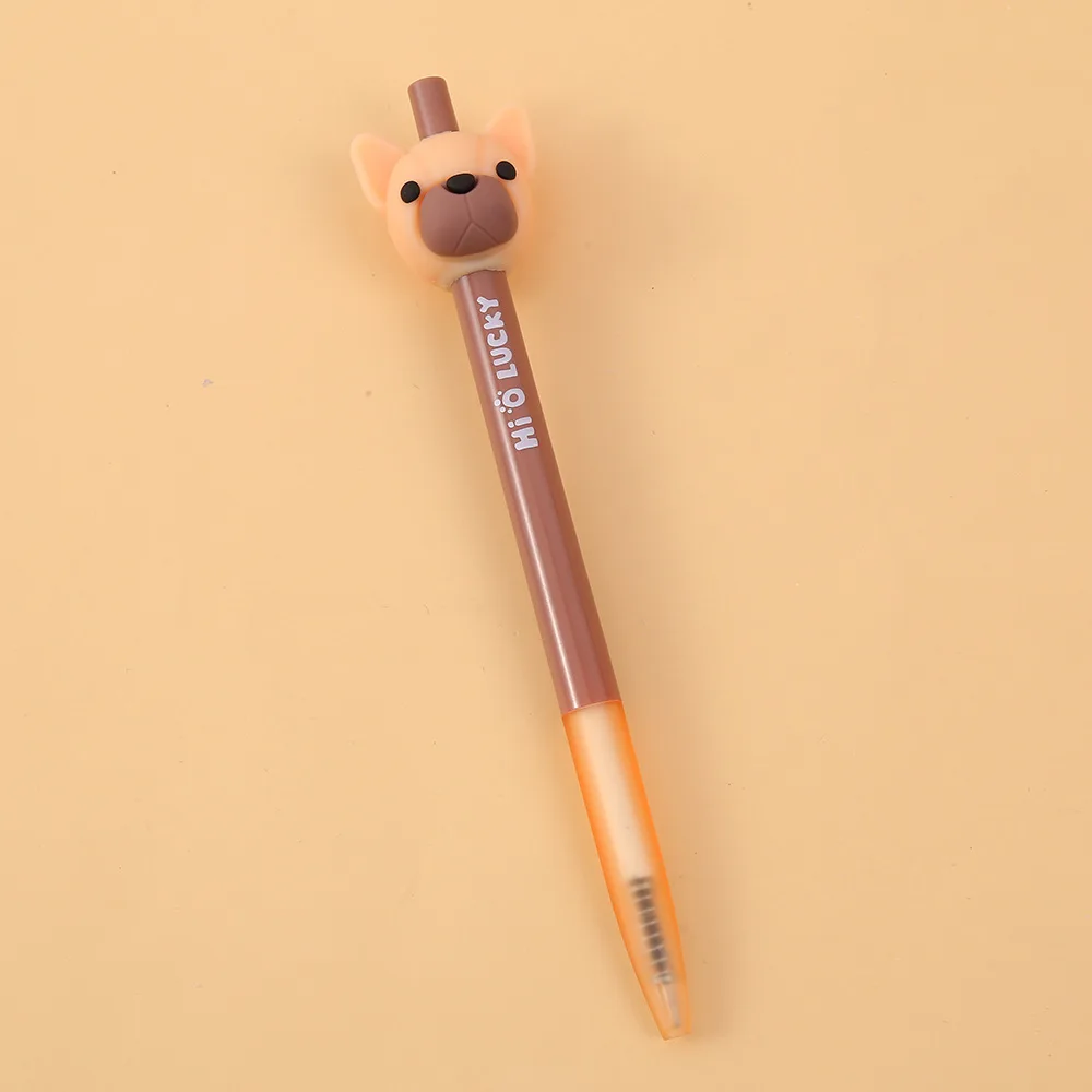 Cute Cartoon Bulldog Neutral Pen - Creative Student Signature