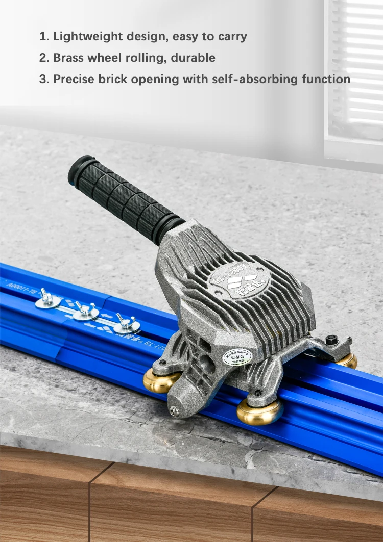 2200-3800mm Manual Tile Cutter Cutting Thickness 4-18mm Portable Stone ...