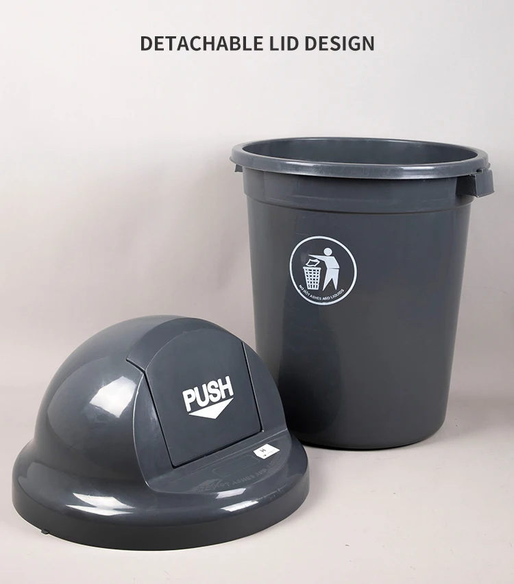110l Plastic Round Recycling Dustbin With Push Lid For Sale - Buy 110l ...