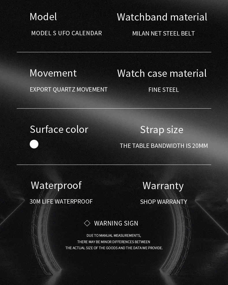 Custom Sample Fashion Unique Design Alloy Shell Men Watch