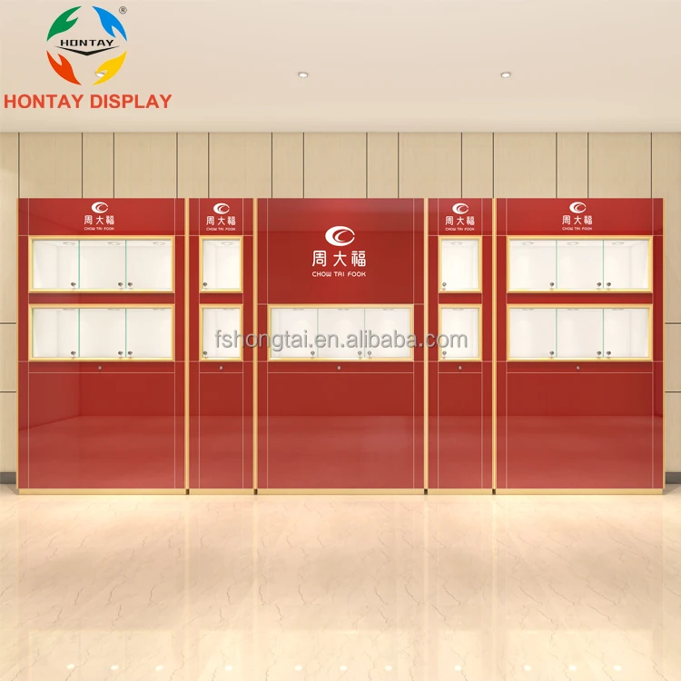 Custom Display Cabinet - Glass Wall Showcase with LED Lighting