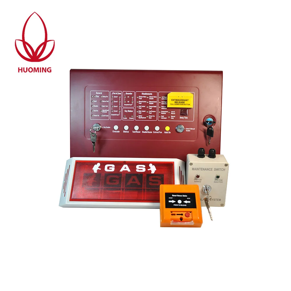FM200 CO2 Gas Extinguishing Control Panel - 4 Detection Zones