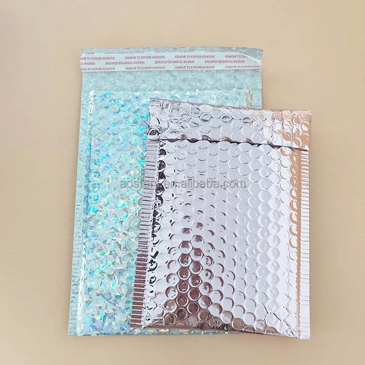 Custom Printed Express Plastic Shipping Bags Bubble Mailers Poly Bubble ...