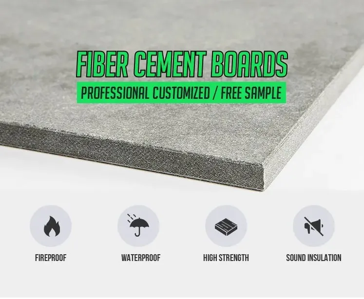 Simple Design Fiber Cement Board Grey Sheet Low Cost Cement Fiber Board ...