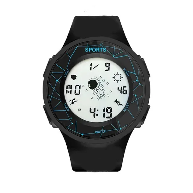Fashion Multifunctional Children Watch Student Round Shape Digital ...
