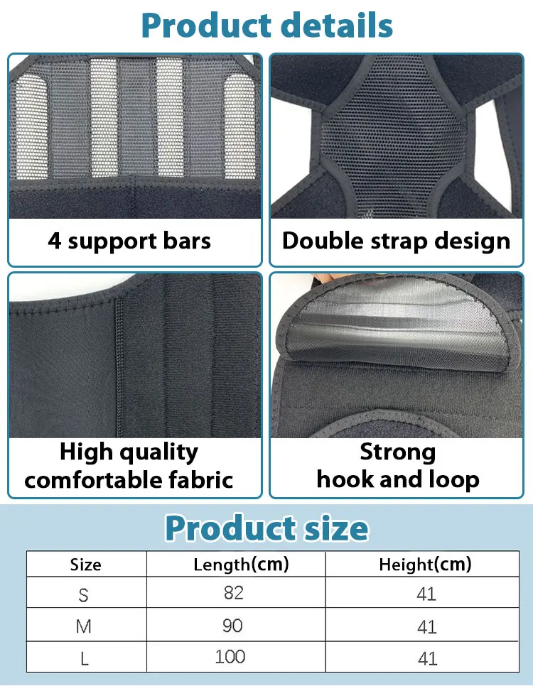 Unisex Ergonomic Hunchback Scoliosis Back Straightening Support Sitting ...